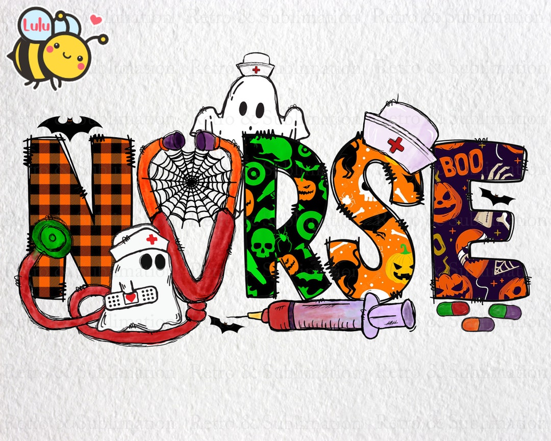 Halloween Nurse Png, Happy Halloween Png, Nursing Png, Spooky Season ...