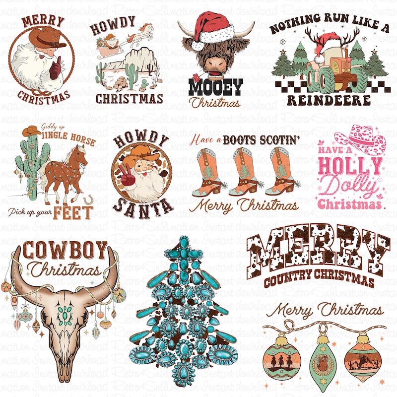 Western Christmas - Etsy