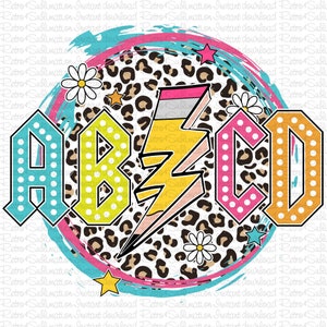 Personalized Abcd Back to School Png, Custom Name Teacher Appreciation ...