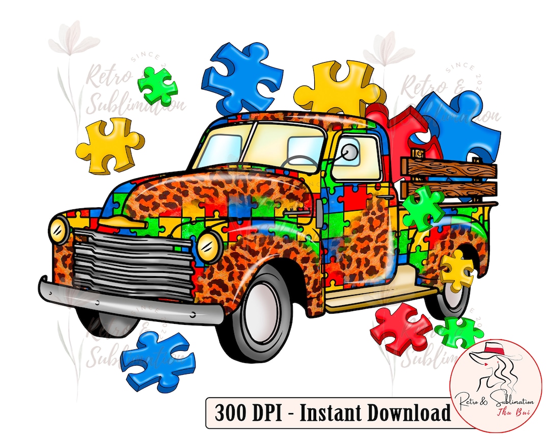 Autism Awareness Truck Png, Autism Ribbon, Autism Awareness, Autism Png ...