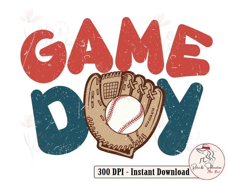 Game Day Baseball Png Baseball Retro Png Game Day Png Funny - Etsy