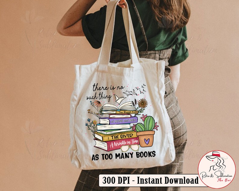 As Too Many Books Png Floral Png Books Design Reading Png - Etsy
