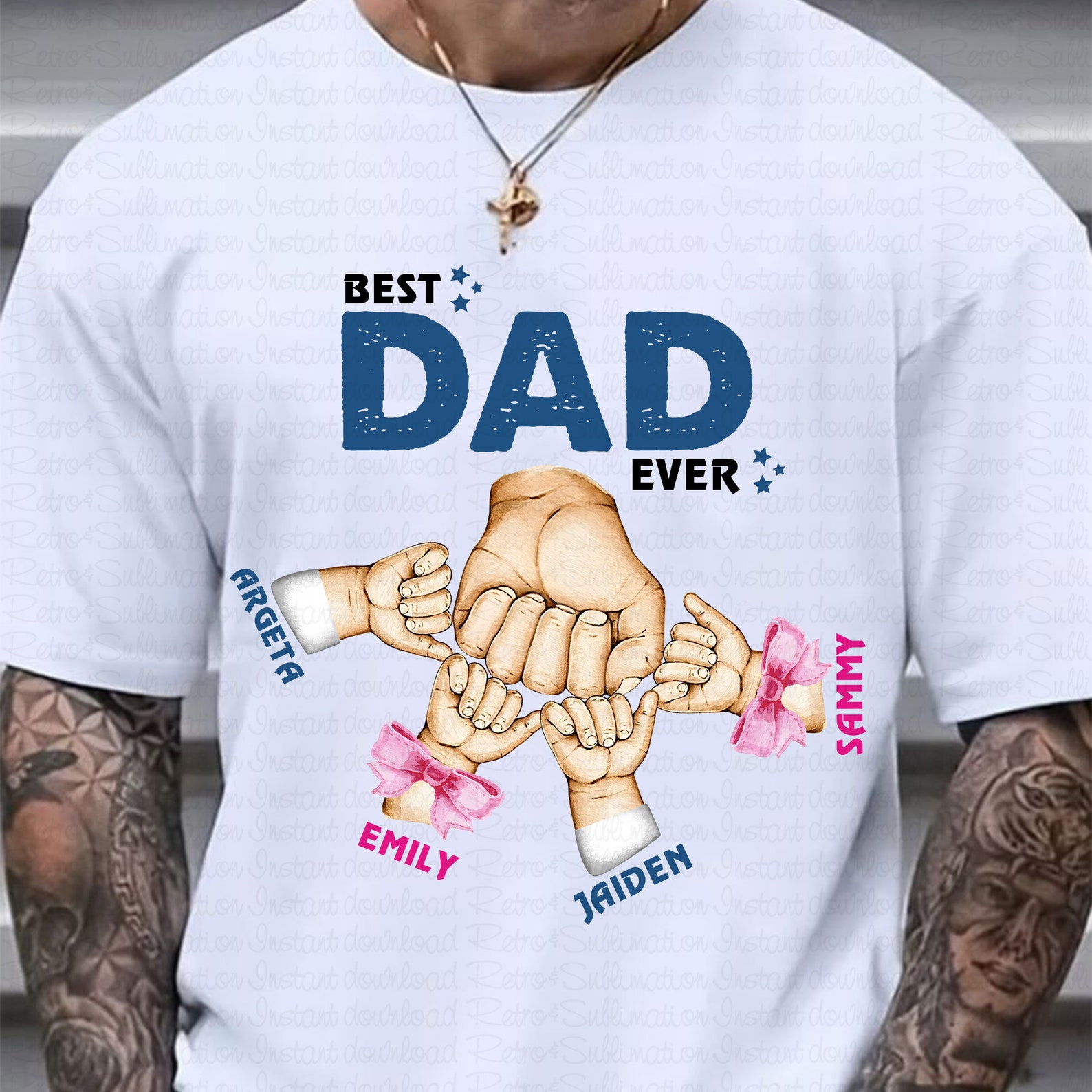 Personalized Best Dad Ever Png, Fist Bump Set Png, Fathers Day Png, Dad ...