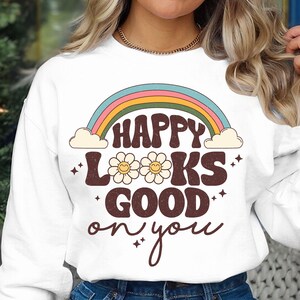 Happy Looks Good on You Png, Motivational Quote Png, Mental Health Png ...
