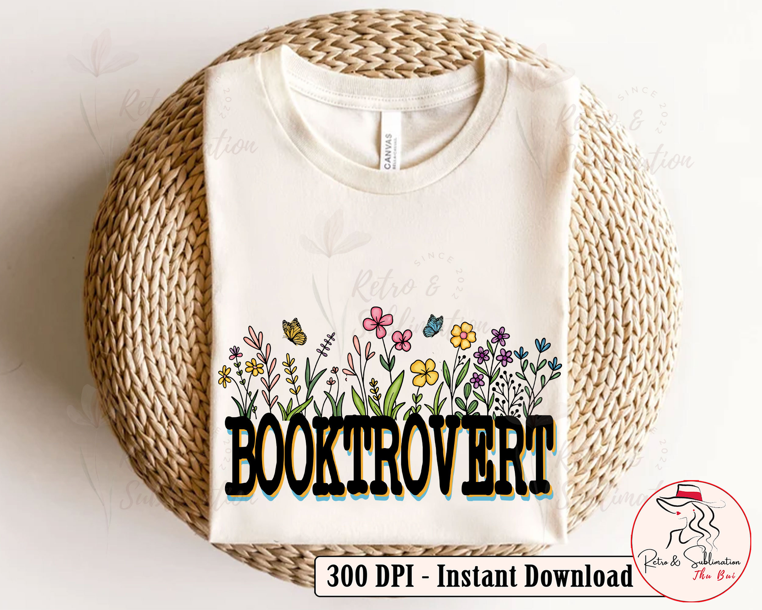 Booktrovert Png Reading Png Books Png Teacher Png Floral - Etsy