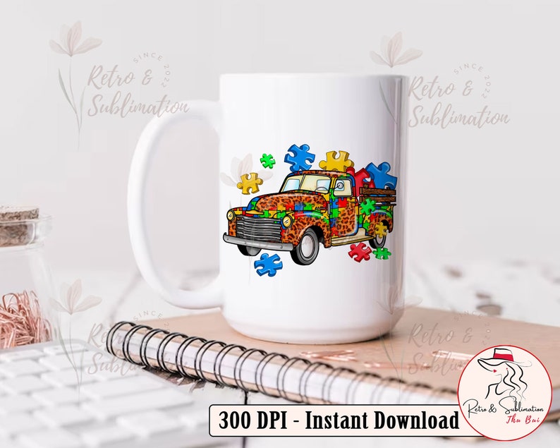 Autism Awareness Truck Png Autism Ribbon Autism Awareness - Etsy