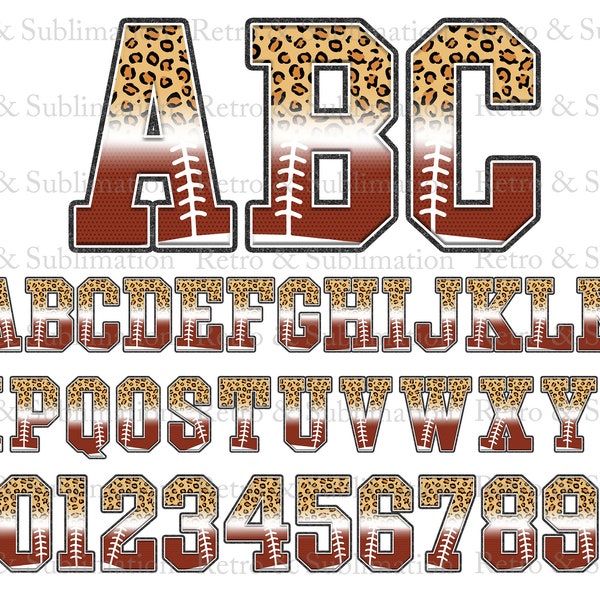 Football Lace Alphabet - Etsy