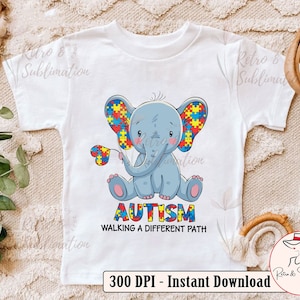 Autism Elephant PNG , Autism Walking A Different Path Elephant PNG ...