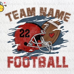 Custom Team Name Png, Sports Team Design, Personalized Football Png ...