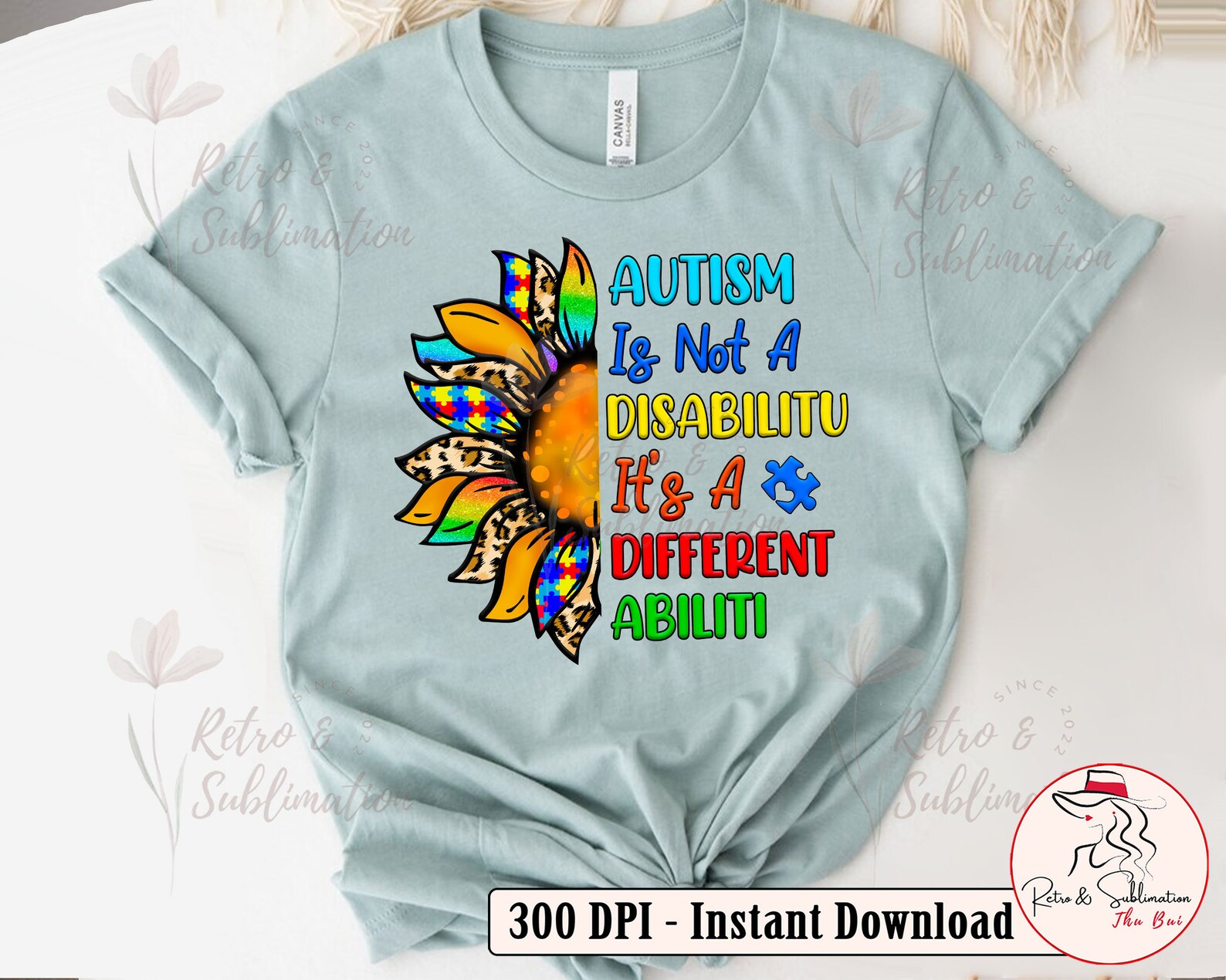 Autism is Not A Disability It's A Different Ability Sunflower Autism ...