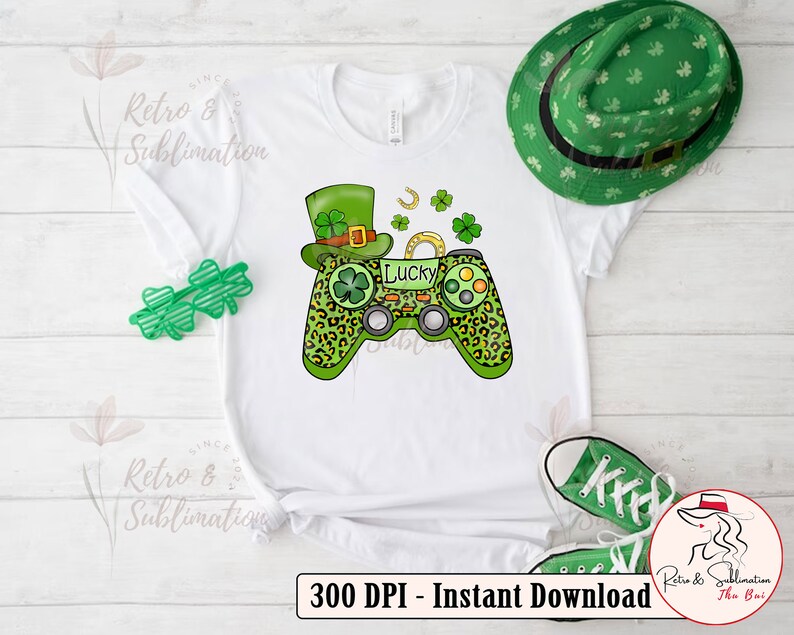 Game Controller Png St Patricks Day Gaming Png Gamer Png - Etsy