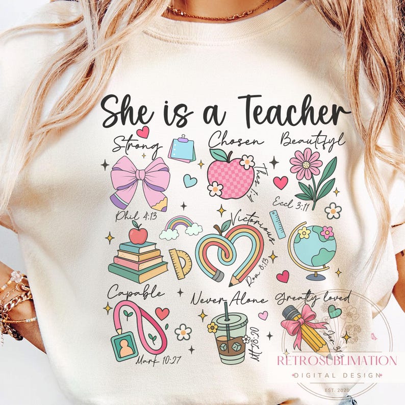 Coquette Teacher Floral Png, Teacher Life Png, Back to School Png, Cute ...