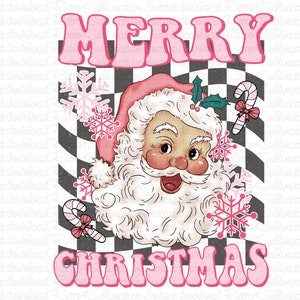 Pink Santa Claus Png, Pink Christmas Png, Merry Christmas Png, Pink ...