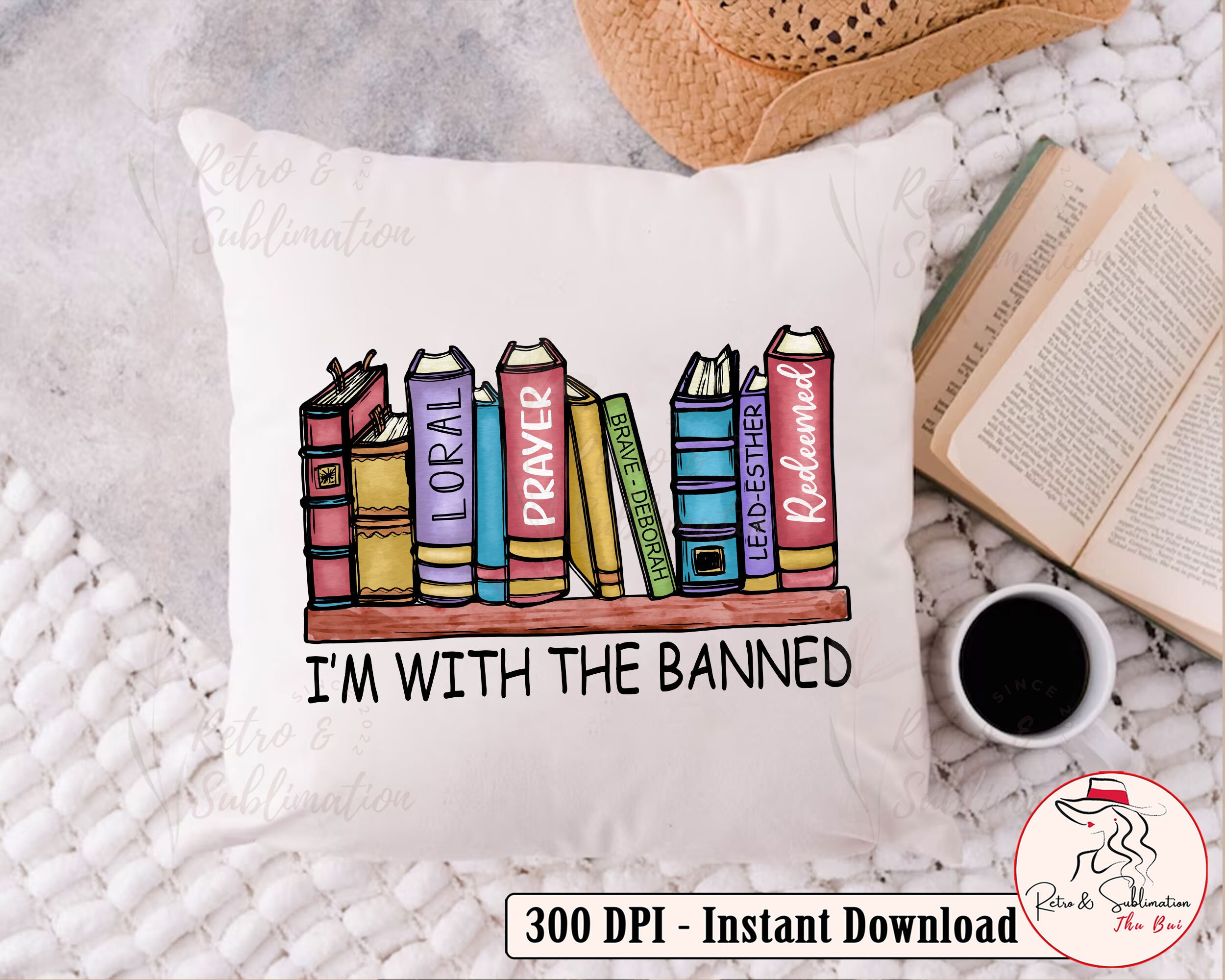 I'm With the Banned Png, Books Png, Teacher Png, Books Design ...