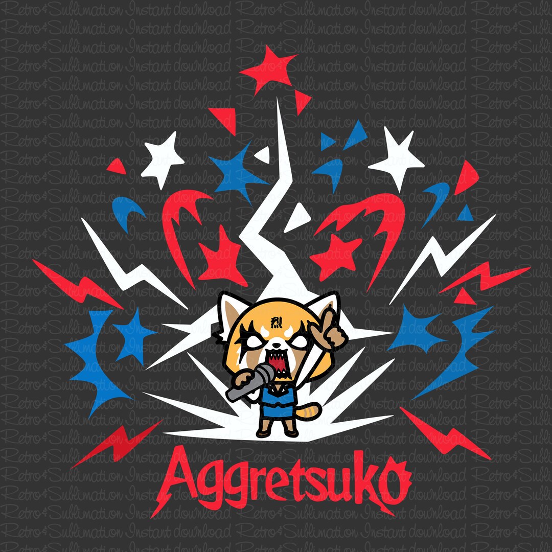 Cartoon Characters Singer Png, Funny Cartoon Design Png, Aggretsuko Png ...