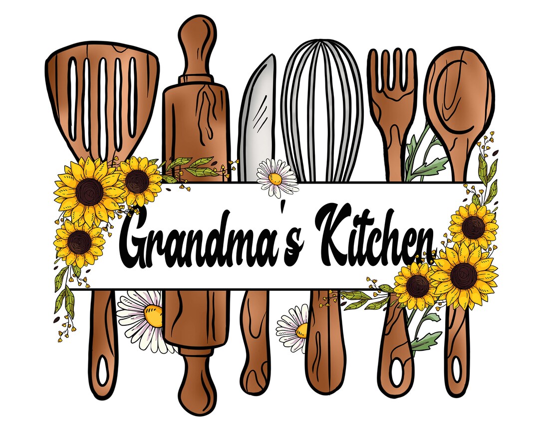 Grandma's Kitchen Png for Mothers Day Png Personalization Grandma's ...