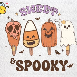 Sweet and Spooky Png, Halloween Pumpkin Ice Cream, Happy Halloween Png ...