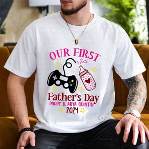 Personalized Our First Fathers Day Svg, Daddy and Me Svg, Custom Kids ...