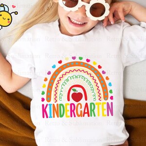 Kindergarten Rainbow Svg, First Day of School Svg, Back to School Svg ...