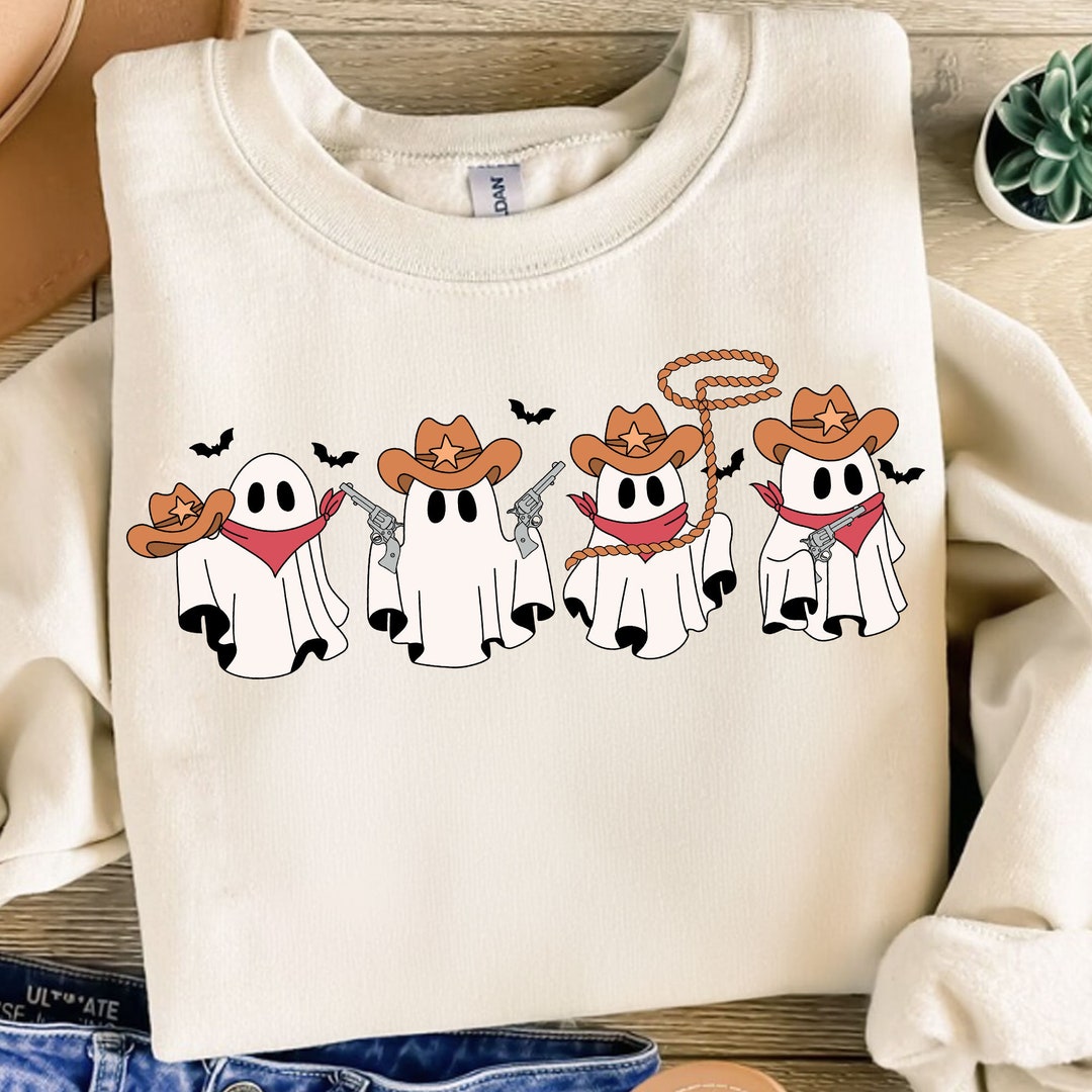 Cowboy Ghost Svg, Howdy Halloween Svg, Halloween Ghost Svg, Western ...