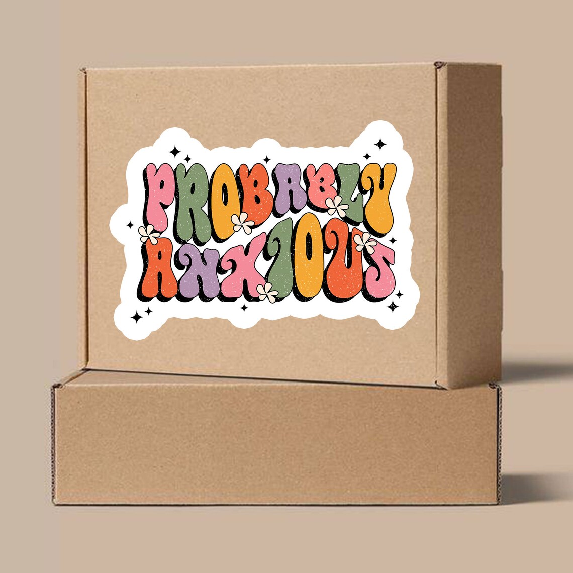 Probably Anxious Png, Mental Health Png, Inspirational Quote, Anxiety ...