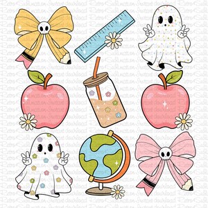 Halloween Teacher Png, Cute Ghost Png, Halloween Ghost Png, School ...