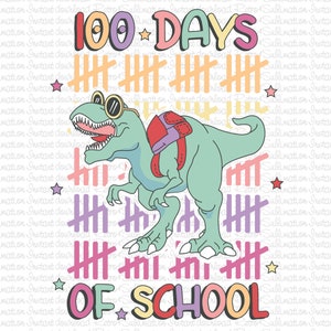 100 Days of School SVG, 100 Days of School Dinosaur SVG, 100th Day of ...