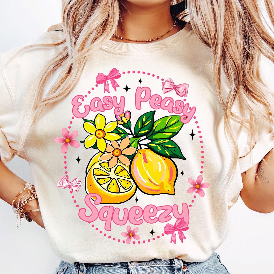 Easy Peasy Lemon Squeezy Lemonade Png, Coquette Summer Png, Lemon Png ...