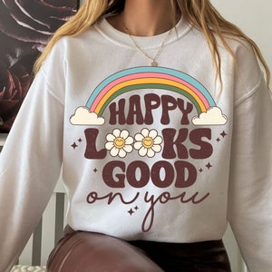 Happy Looks Good on You Png, Motivational Quote Png, Mental Health Png ...