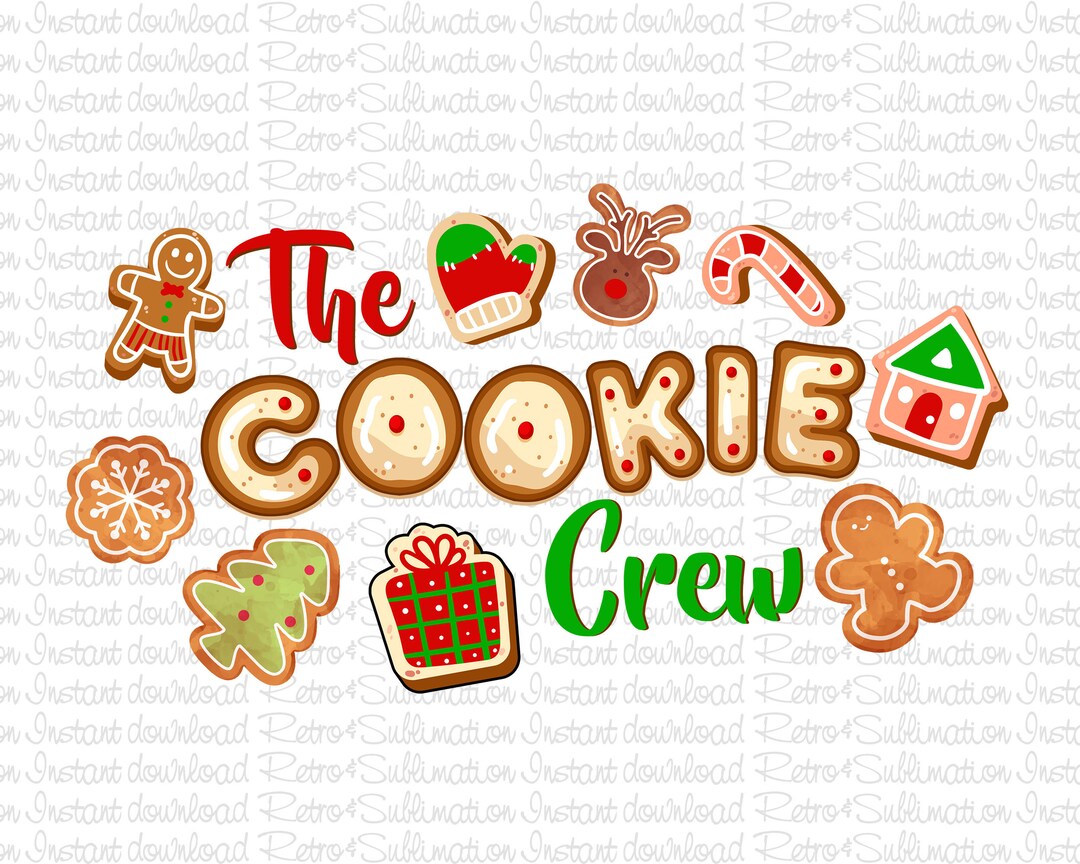 The Cookie Crew Png, Merry Christmas Png, Gingerbread Cookies, Cookie ...