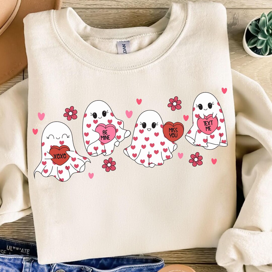 Valentine's Day Ghost Png, Valentine Png, Be My Boo Png, Cute Ghost Png, Happy Valentine's Day ...