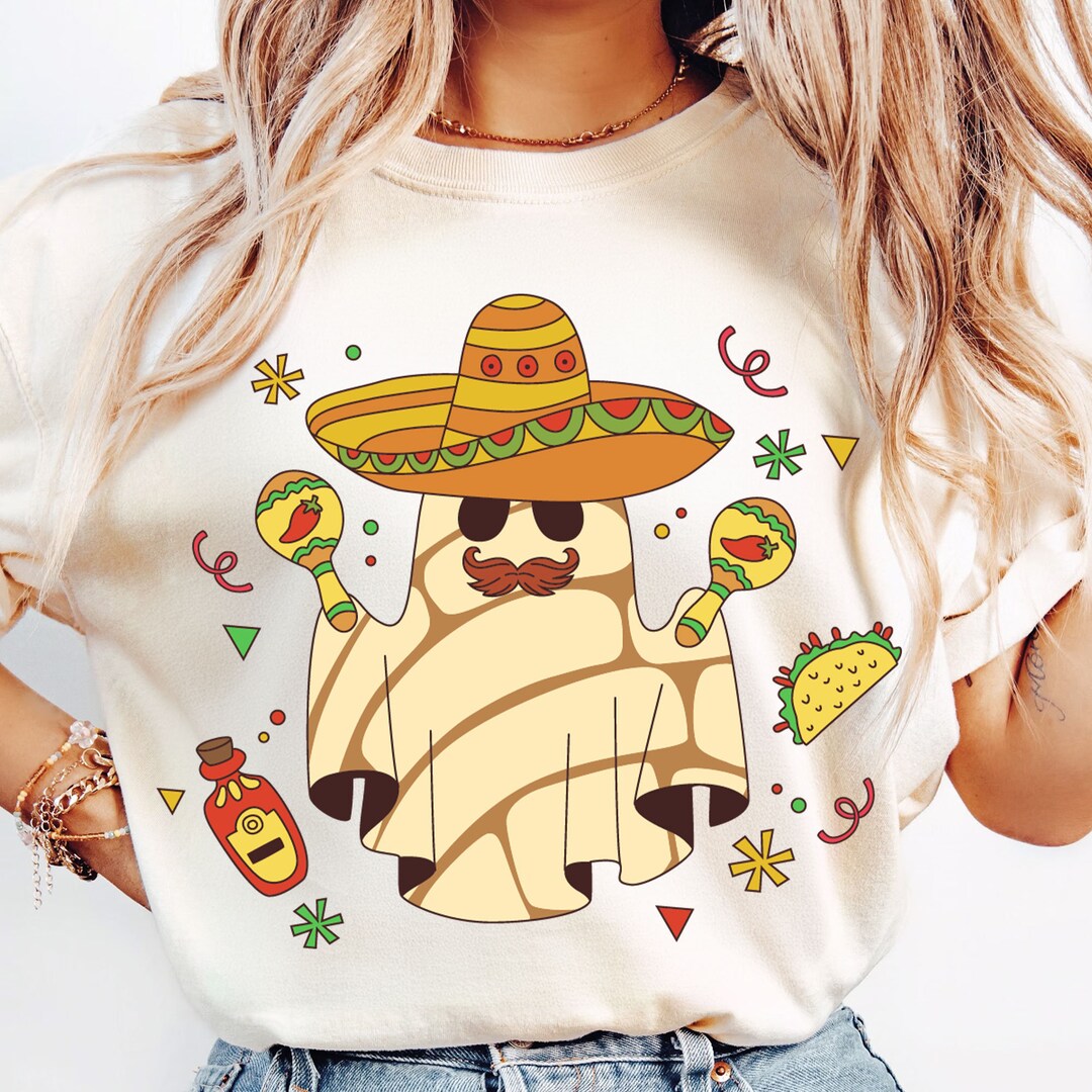 Ghost Taco Svg, Halloween Svg, Happy Tacoween Svg, Mexican Ghost Svg, Halloween Mexican Svg ...