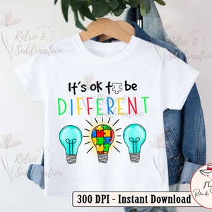 It's Ok to Be Different Light Bulb Png, Autism Awarenesspng, Autism ...