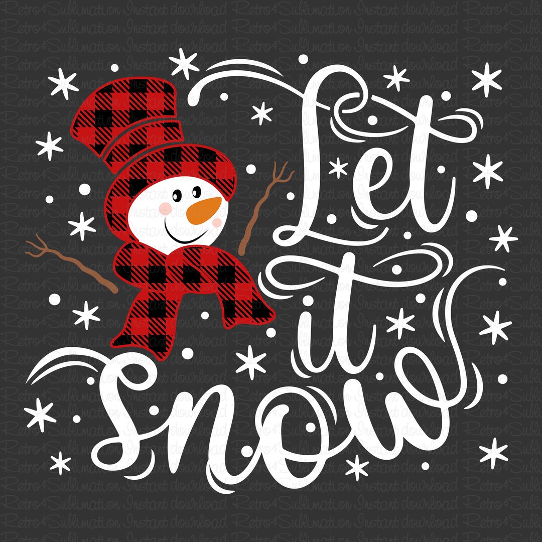 Let It Snow Svg, Snowman Svg, Merry Christmas Svg, Xmas Holiday Svg ...
