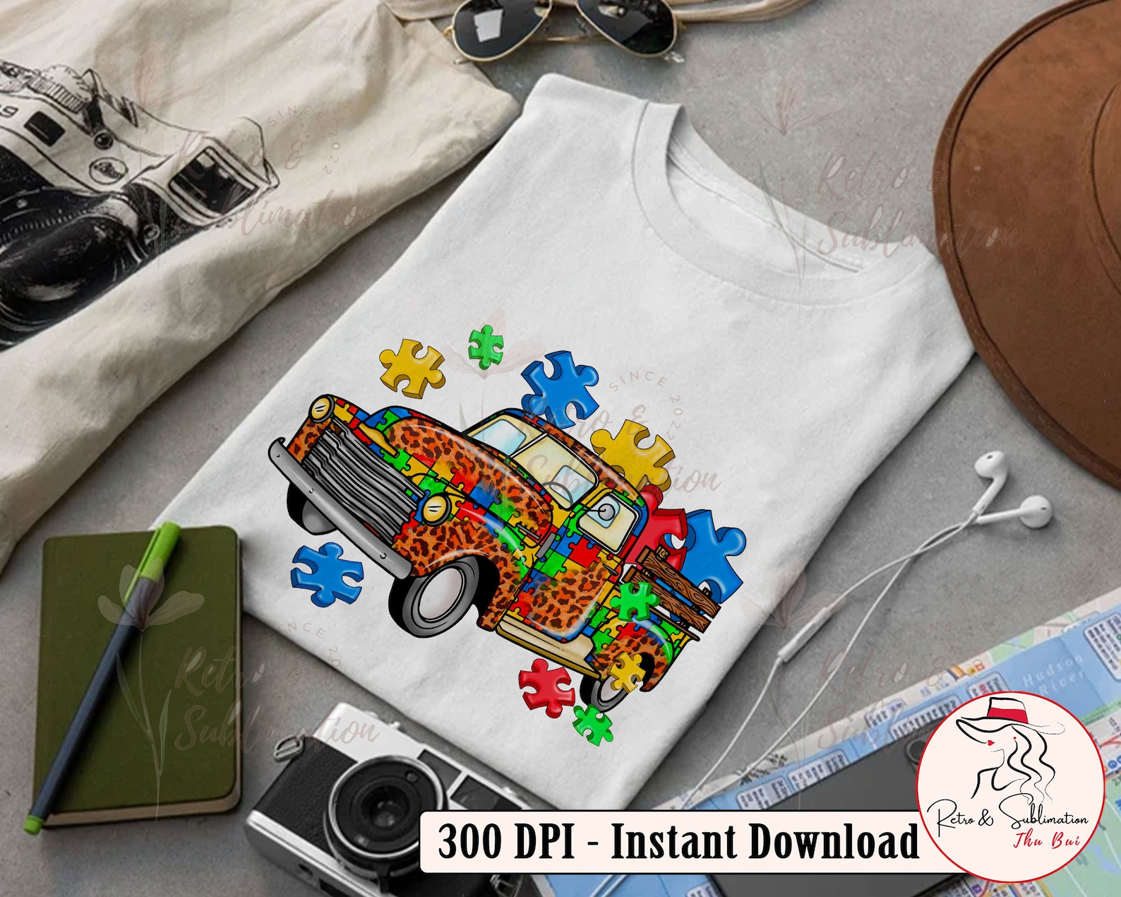 Autism Awareness Truck Png Autism Ribbon Autism Awareness - Etsy