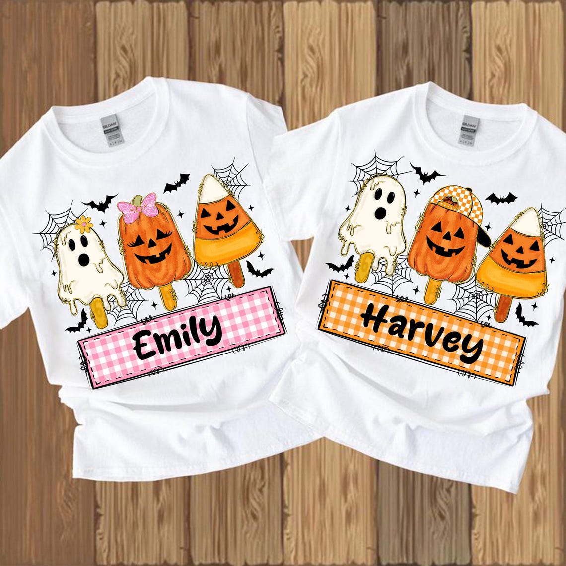 Custom Kids Halloween PNG - Cute Ghost, Pumpkin, Candy Corn ...