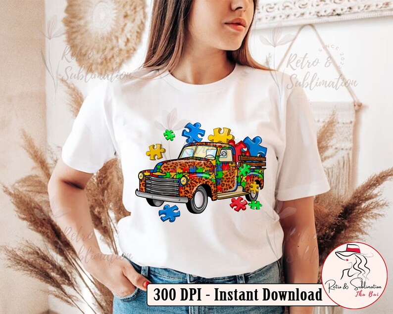 Autism Awareness Truck Png Autism Ribbon Autism Awareness - Etsy