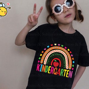 Kindergarten Rainbow Svg, First Day of School Svg, Back to School Svg ...