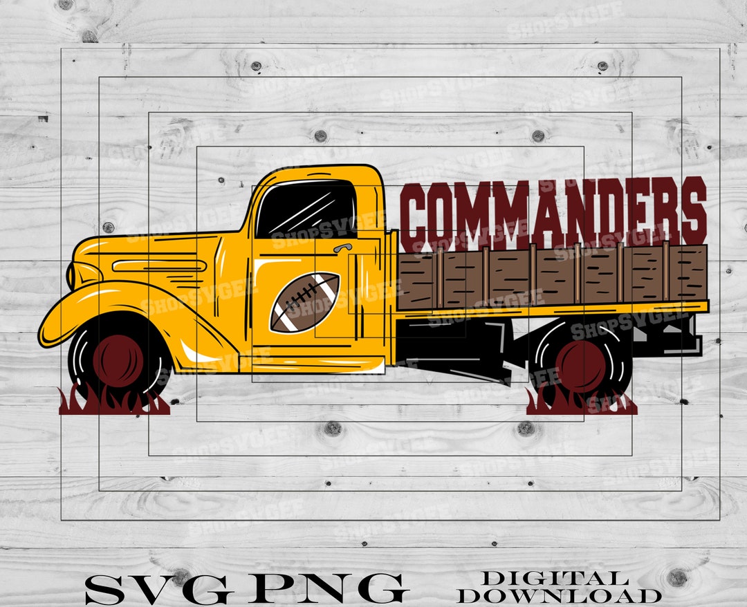 Commanders Football Svg - Etsy