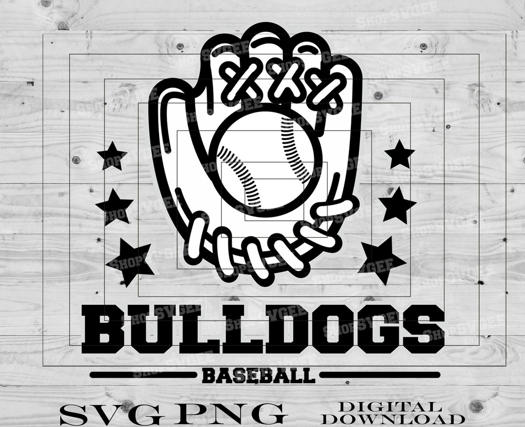 Bulldogs Baseball Svg - Etsy