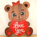 Personalized Teddy Bear With Heart SVG Laser Cut, Valentines Day Gift ...