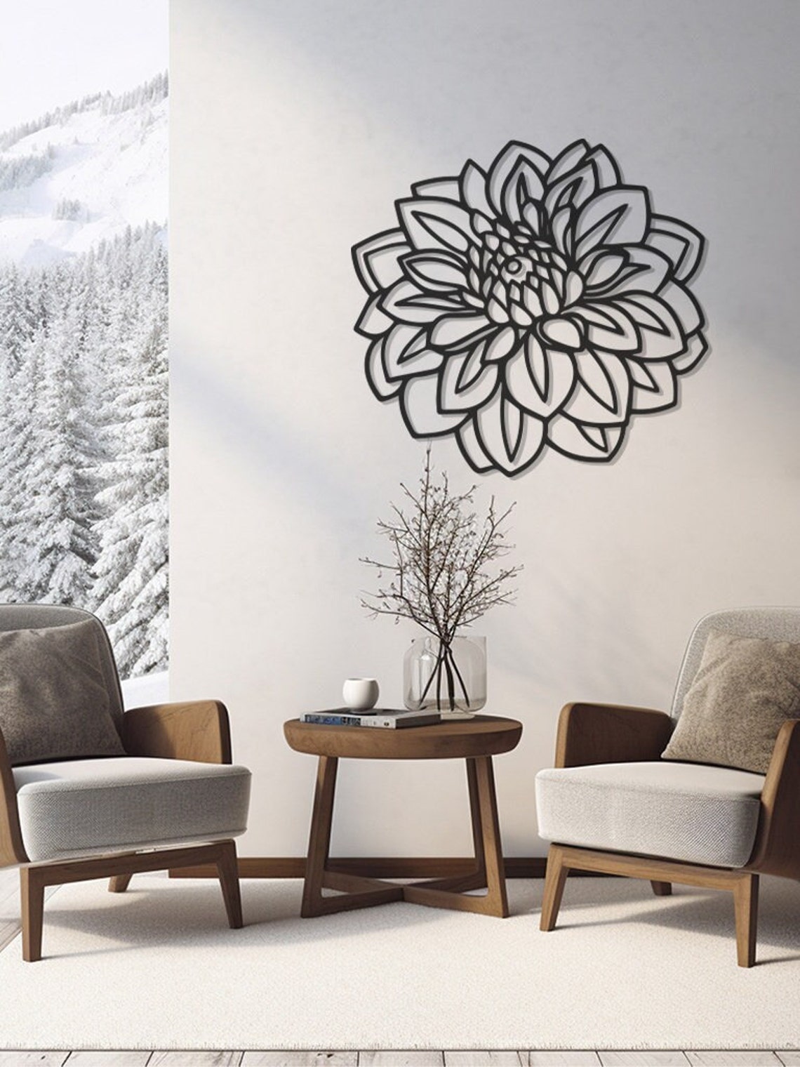 Lotus Flower Metal Wall Art, Handmade Botanical Decor for Home or ...