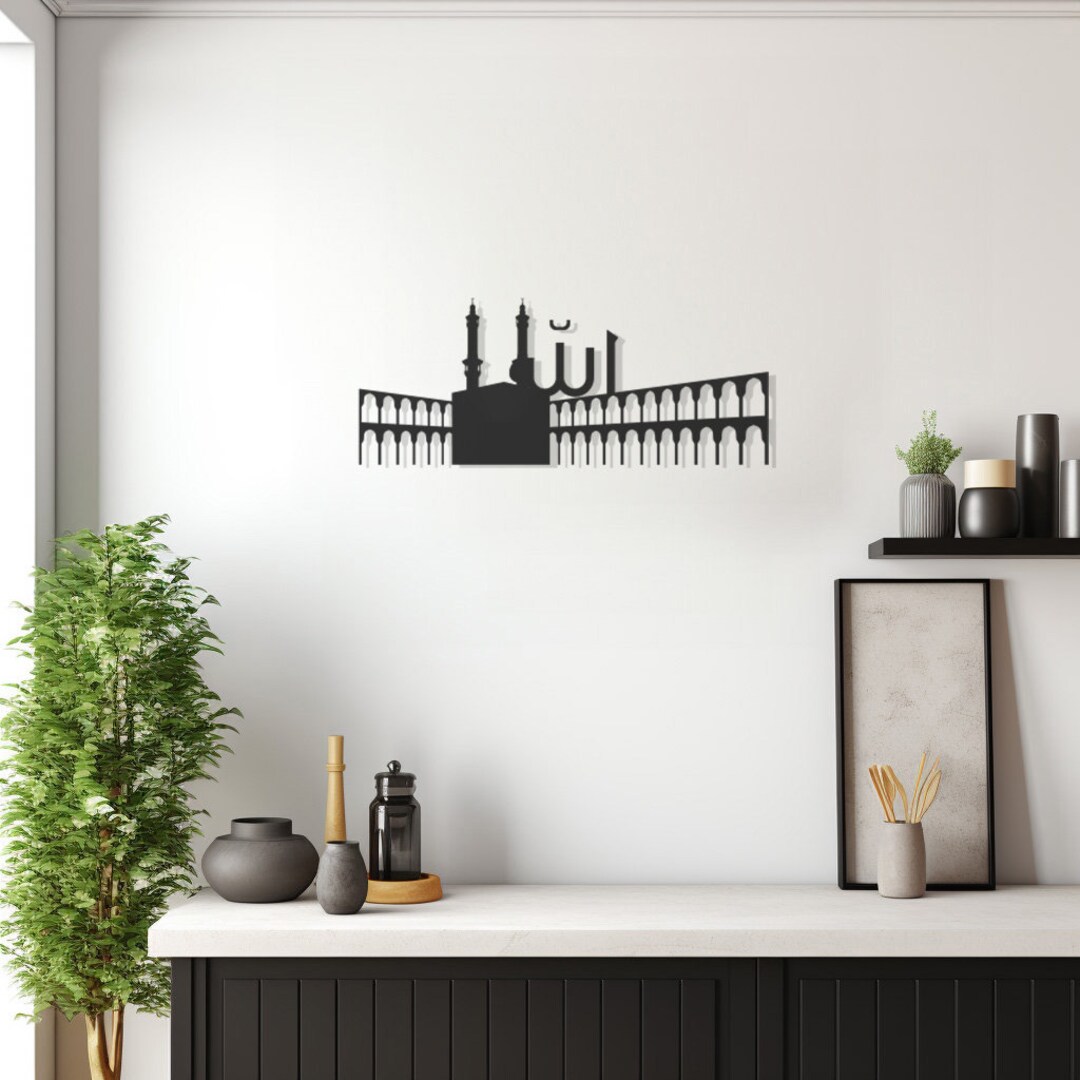 Kaaba Design Islamic Metal Art,housewarming Gift for Muslims,sacred ...