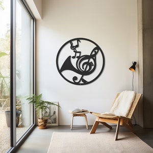 Treble Clef Metal Wall Art: Modern Music Decornew Year's Gift - Etsy