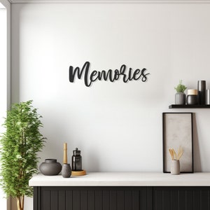 Memories Metal Wall Art: Sentimental Home Decor, Nostalgic Family ...