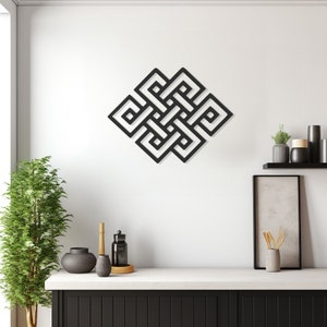 Celtic Knot Metal Wall Art, Abstract Geometric Design, Intricate Decor ...