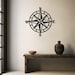 Compass Metal Wall Art, Polaris Star Inspired, North Star Design ...