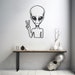 Alien Design Metal Wall Art, Peace Sign Alien Decor, Extraterrestrial ...