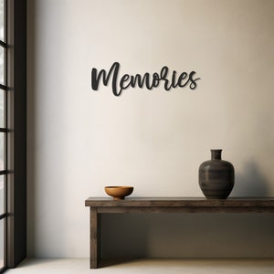 Memories Metal Wall Art: Sentimental Home Decor, Nostalgic Family ...