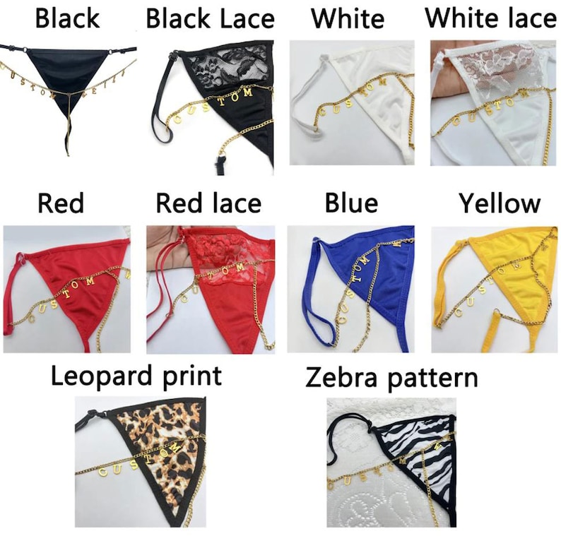 Custom Thong Bikini G-strings Thong Chain Bikini Chain - Etsy